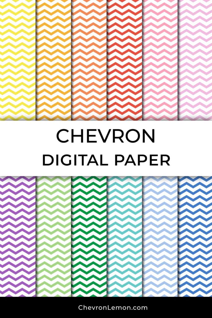 Chevron digital paper pack - Chevron Lemon