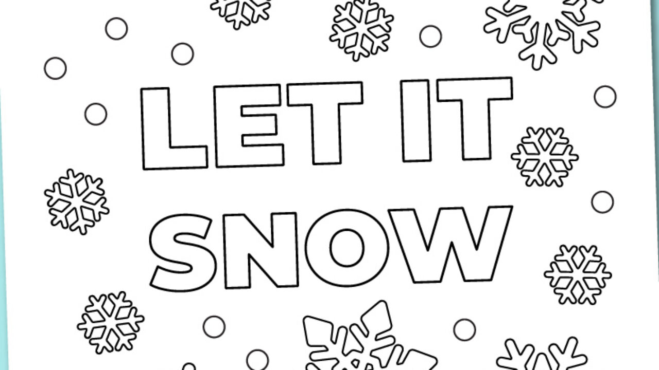 Snowy Coloring Pages
