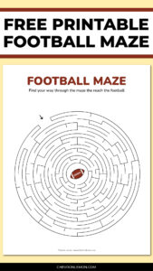 Printable football circle maze - Chevron Lemon