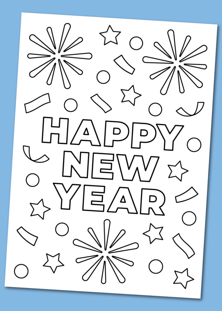 Free printable Happy New Year banner (black and golden confetti ...
