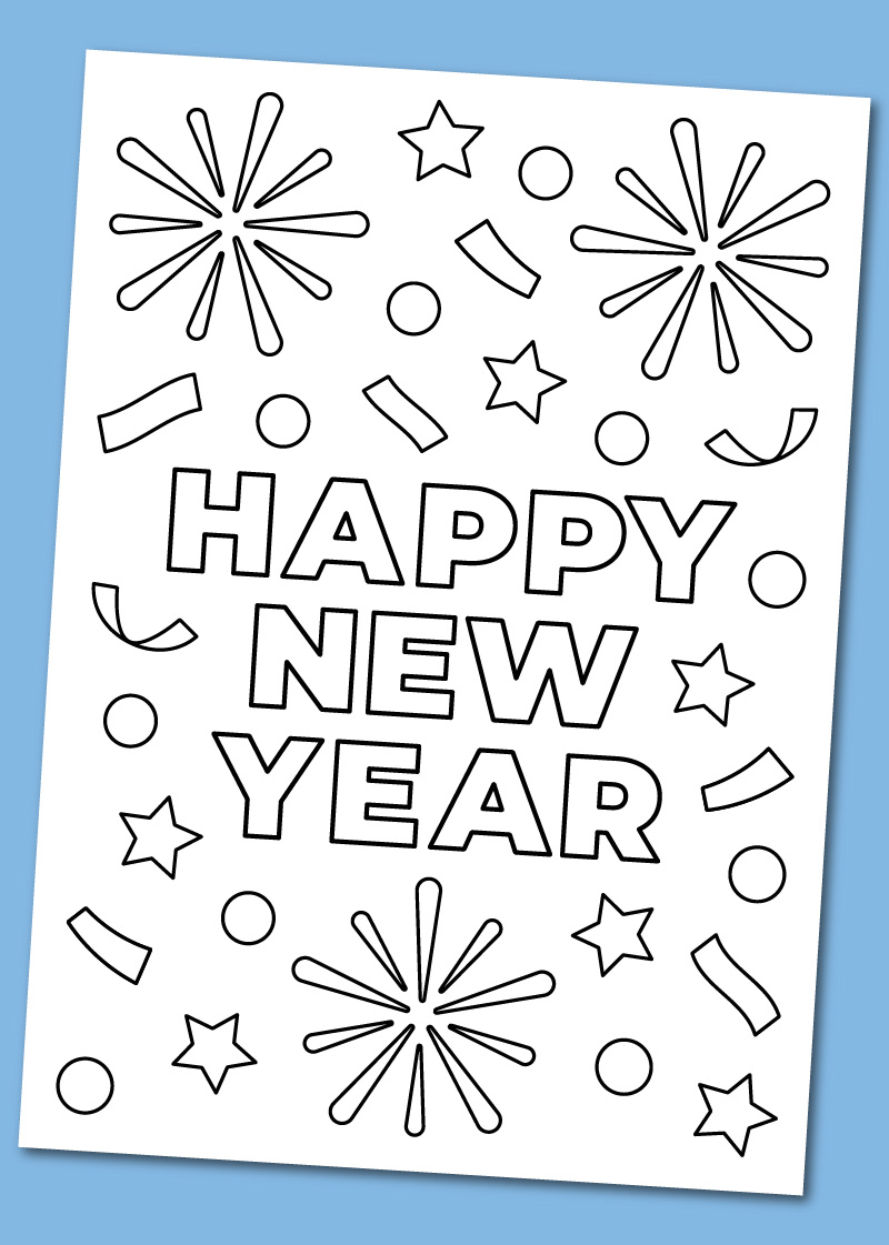 Free printable Happy New Year banner (black and golden confetti ...