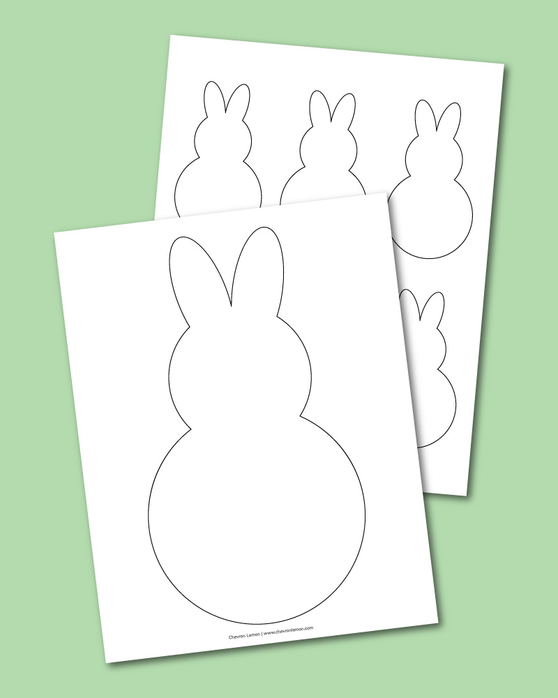 Printable Easter writing prompt - Chevron Lemon